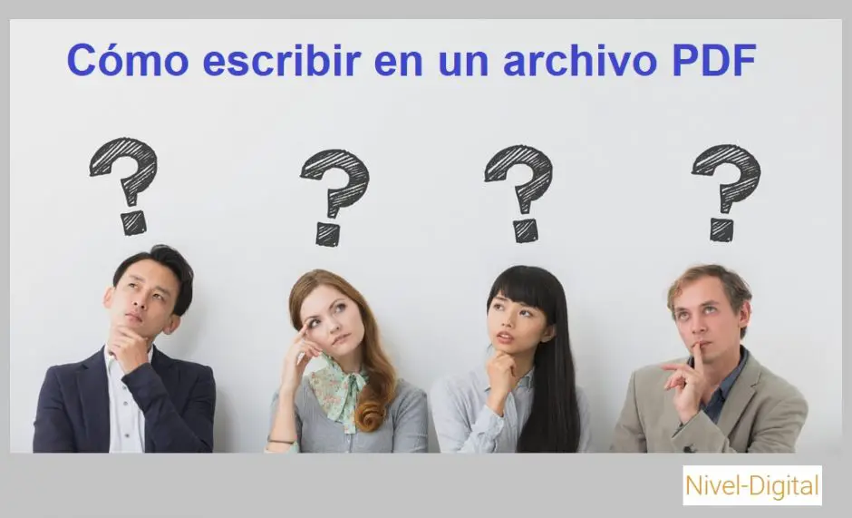 Aprende a escribir en un PDF